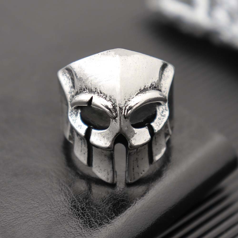 Vintage Fashion Gothic Punk Style Spartan Men's Open Ring Halloween ...