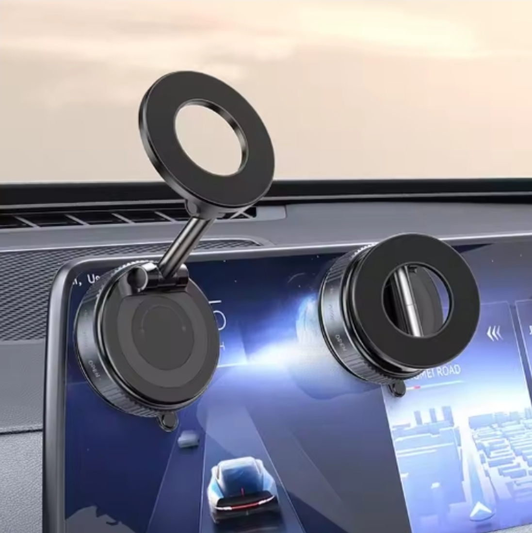 Nano suction magnetic phone holder, 360° hands-free device for cars ...