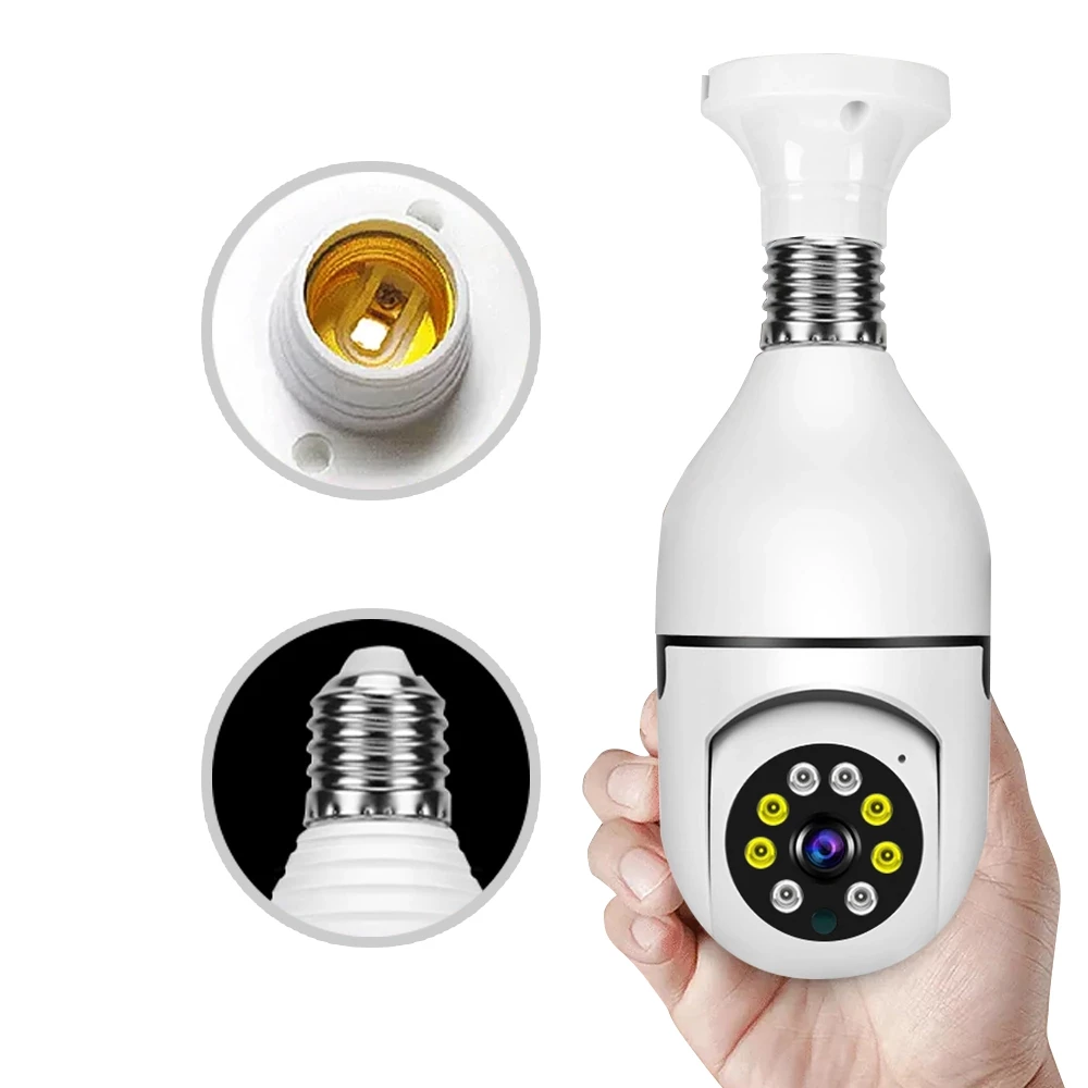 Waterproof V360 Pro 1080P Smart Wifi CCTV Bulb with 360° PTZ Panoramic ...
