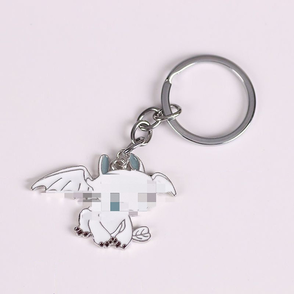 1PC Black and White Dragon Duo Keychain - How to Train Your Dragon ...