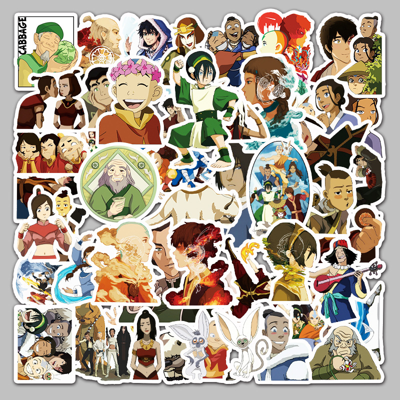 AvatarVerse 50Pcs Official Anime Avatar Graffiti Stickers Pack ...