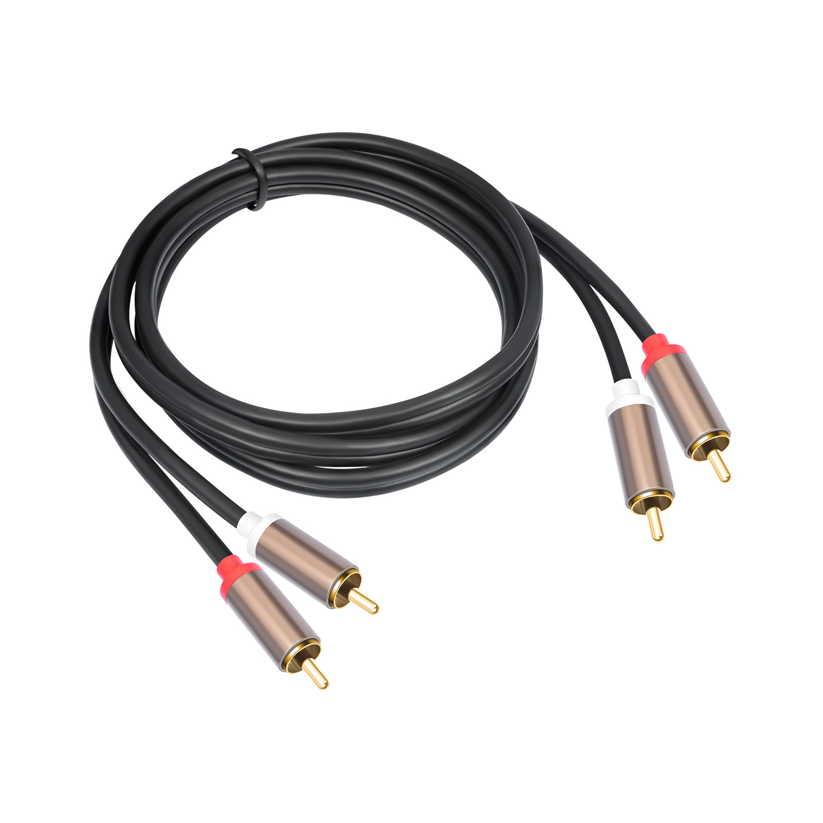 [Shopee Choice] Aluminum Alloy 2RCA To 2RCA Lotus Cable AV Four-head ...