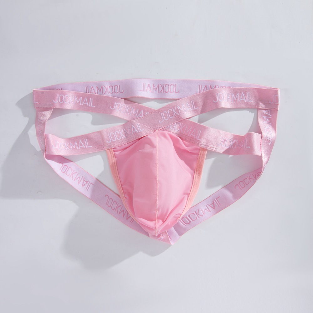 Jockmail Men's Sexy Ice Silk Thongs Briefs U Convex Underwear Sissy ...