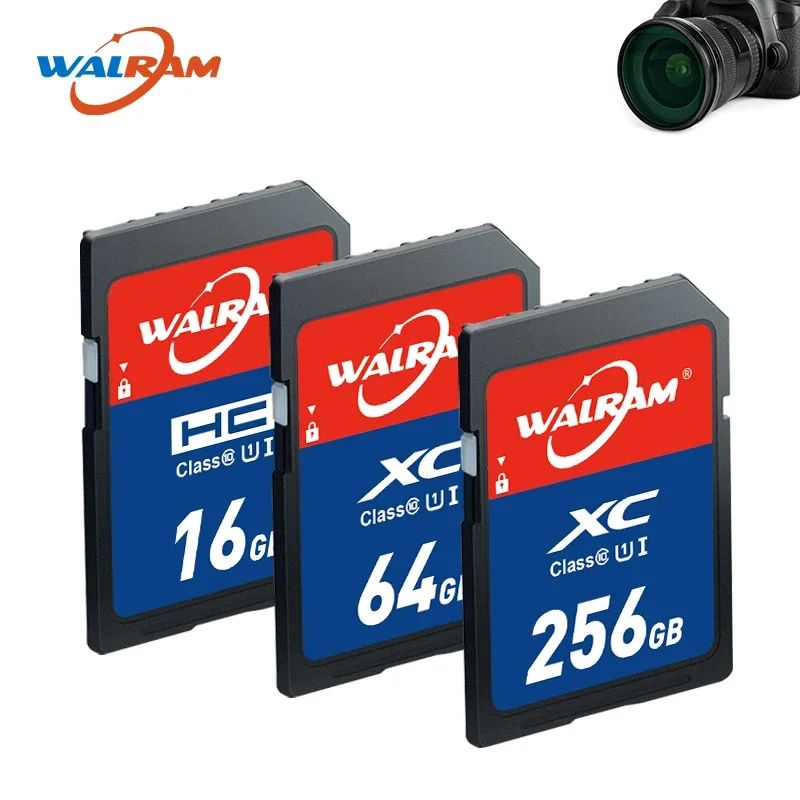 WALRAM Class 10 SD Card 16GB 32GB 64GB 128GB 256GB carte sd Memory Card ...