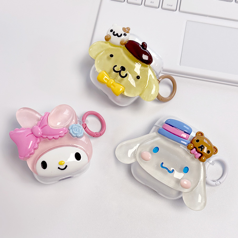 3D Anieme Cinnamoroll Apple Headset AirPods Case Compatible for AirPods ...