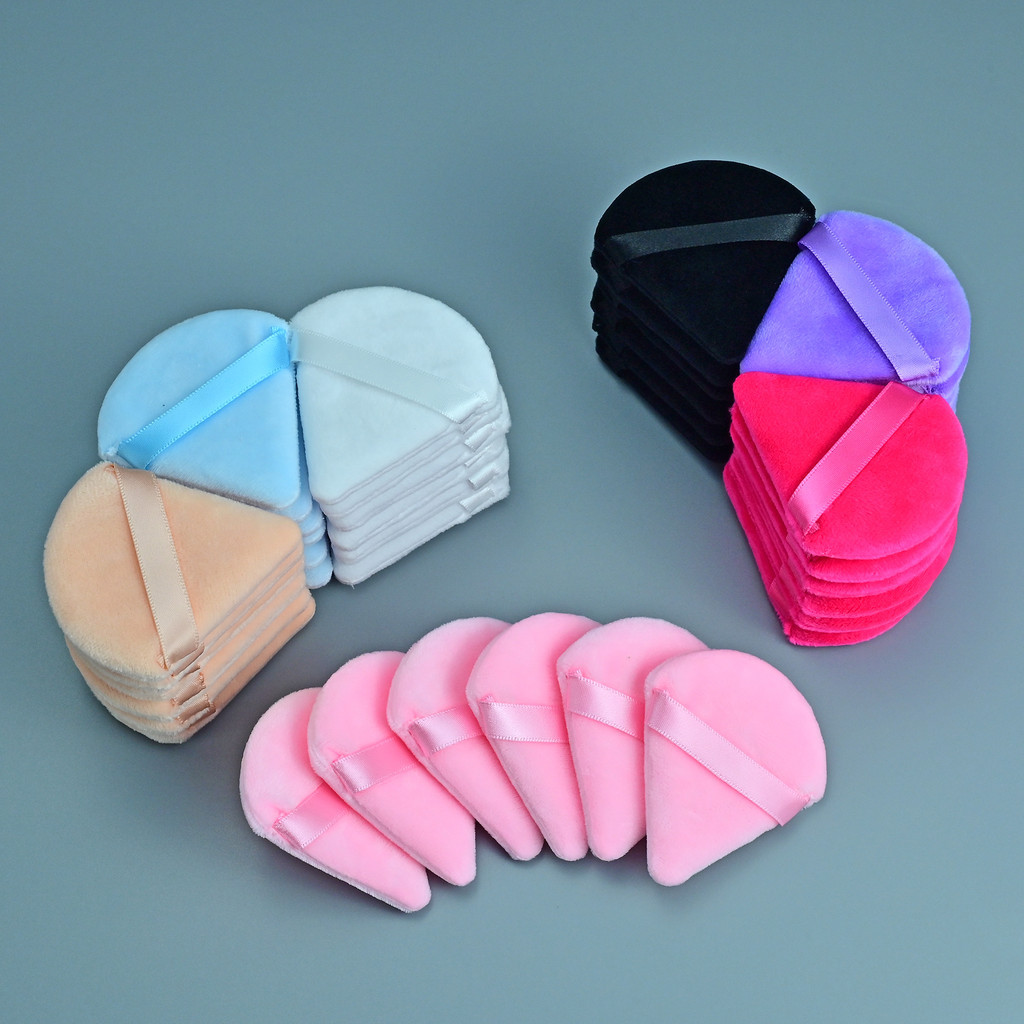 6Pcs Powder Puff For Face Powder, Triangle Makeup Puff, Soft Triangle ...
