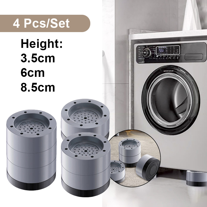4Pcs 3 Size Universal Washing Machine Anti Vibration Feet Pads Rubber ...