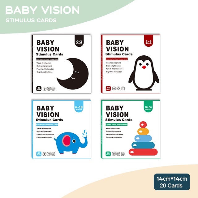 Baby Visual Stimulation Cards for Infants:Ages 0-36 Months Black White ...