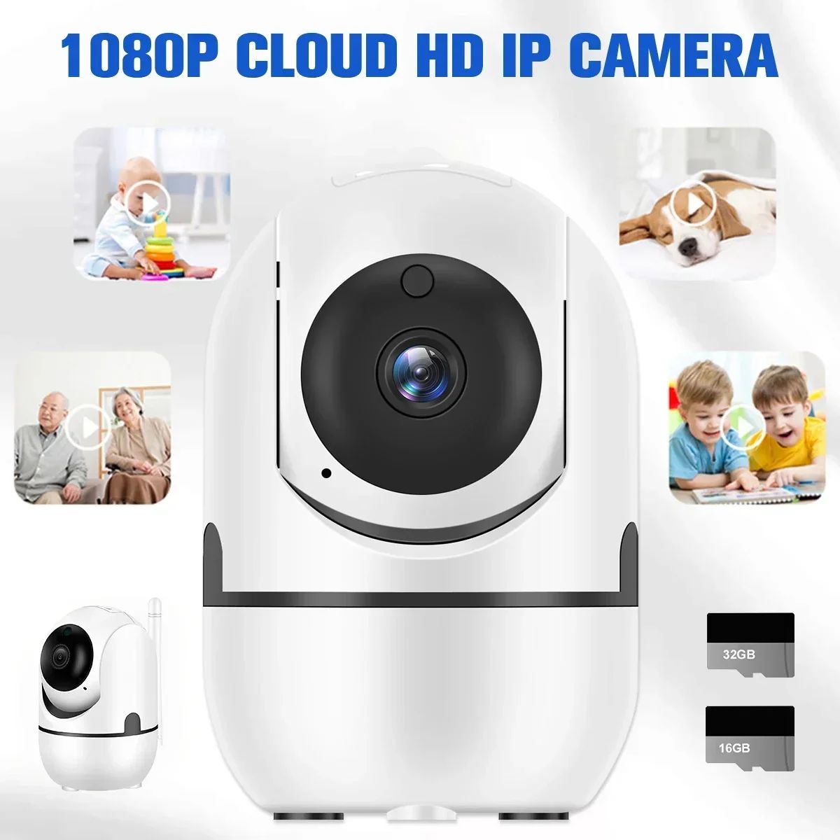 Wireless IP Camera Baby Monitor Surveillance Camera 720P/1080P CCTV HD ...
