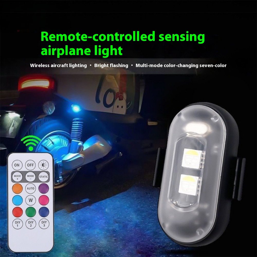 Wireless remote-controlled aircraft light, universal seven-color ...