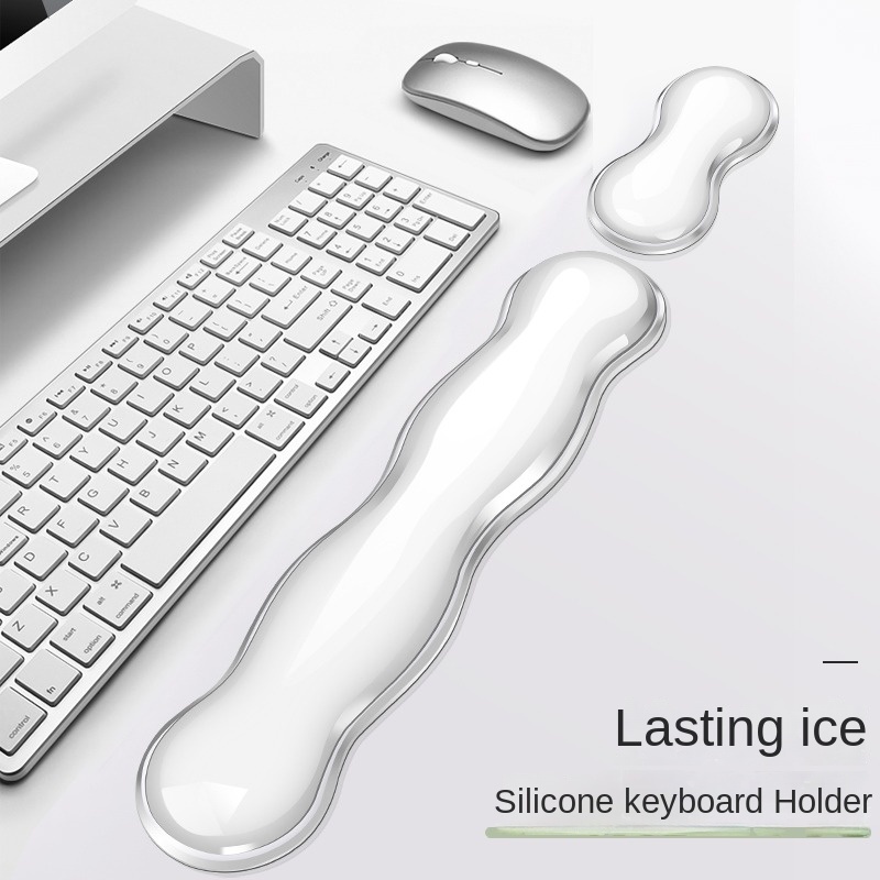 Mechanical Keyboard Rest Silicone Mouse Pad Wrist Protector Cool Wrist ...