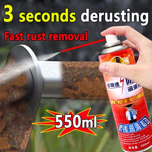 Strong Rust Remover Spray 550ML – Metal & Steel Tough Rust Removal ...