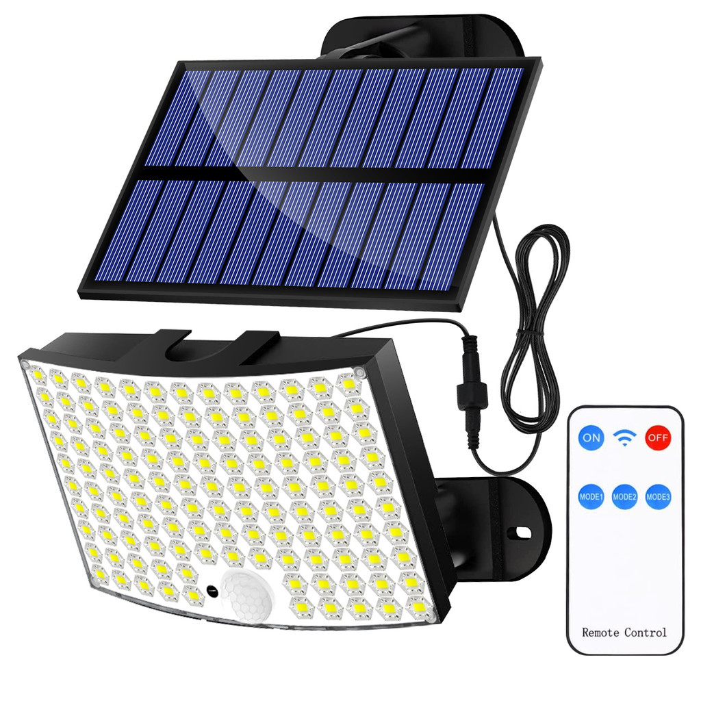 1/2 Pack 128LED Outdoor Split Solar Lights, 16.4ft (5M) Cable, Motion ...