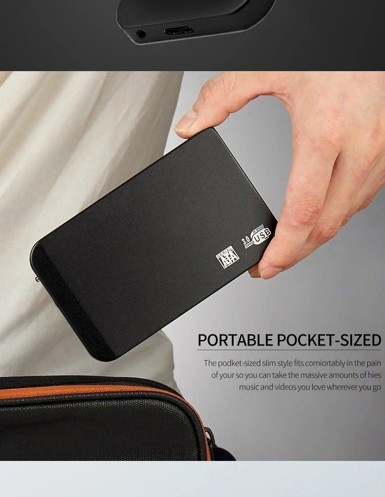 External Hard Drive Case 2.5 Inch USB 3.0 to SATA HDD SSD Enclosure ...