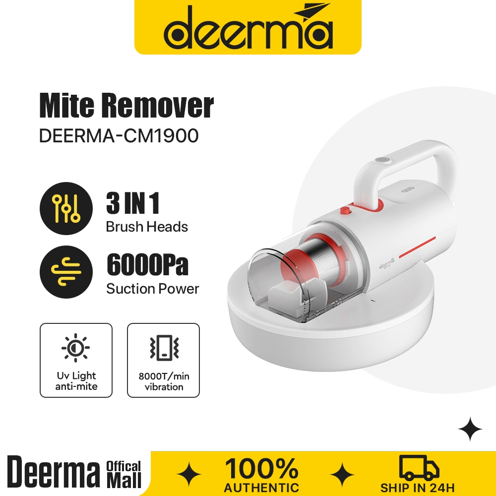 Deerma CM1900 Wireless Vaccum Cleaner Ultraviolet Light Mites Anti-Dust ...