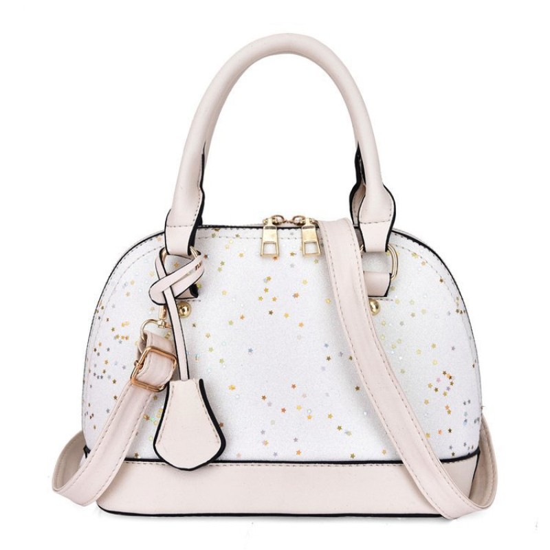 Women's Sequined Gypsophila Shell Bag Shoulder Messenger Bag Handbag ...