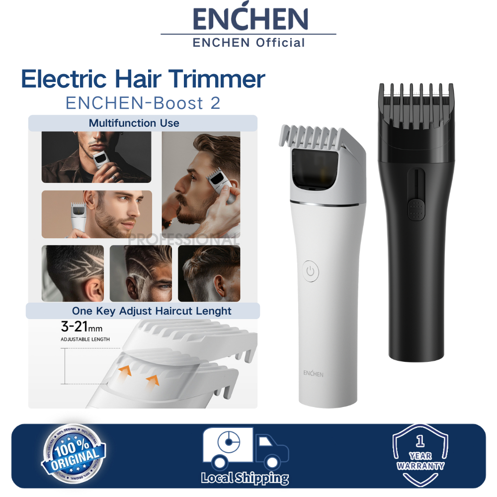 ENCHEN Electric Hari Trimmer Boost 2 Silent Hair Cliper for Children ...
