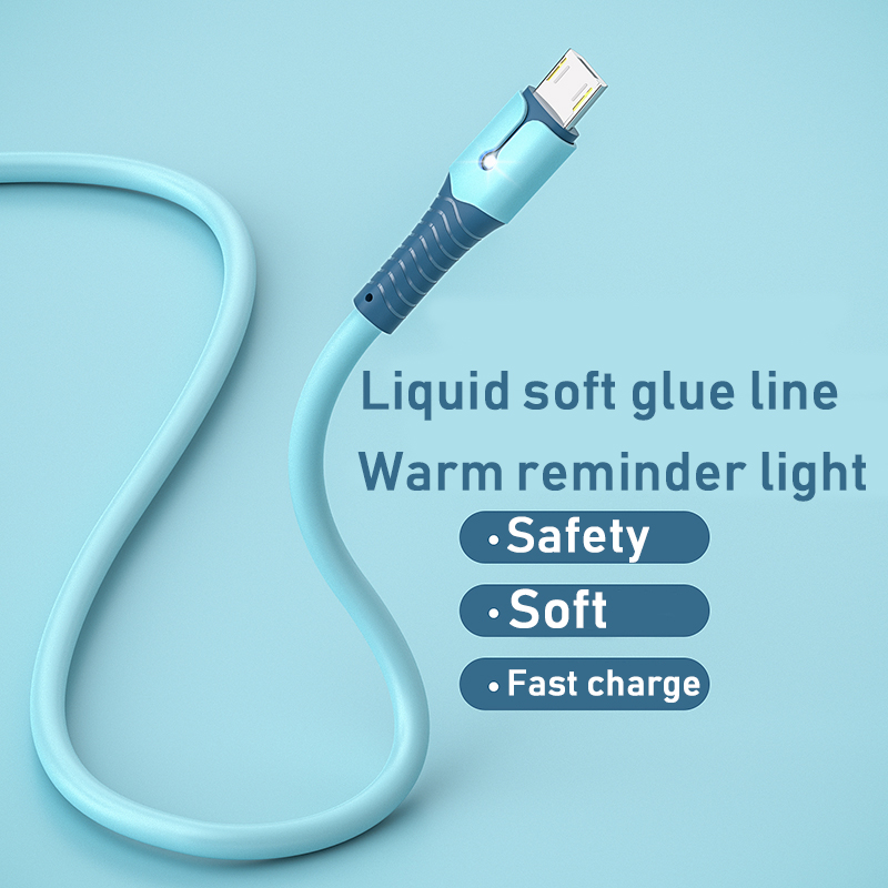 Type C 5A Liquid Silicone Led Light Cable for IP Android USB Data ...