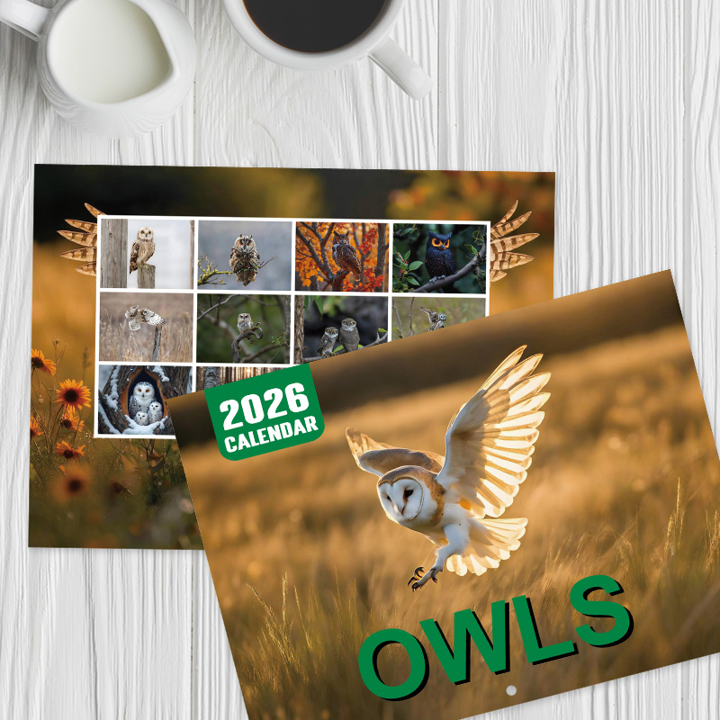 2026 Owl Calendar: Stunning Wildlife Photography, Featuring 12 Monthly ...