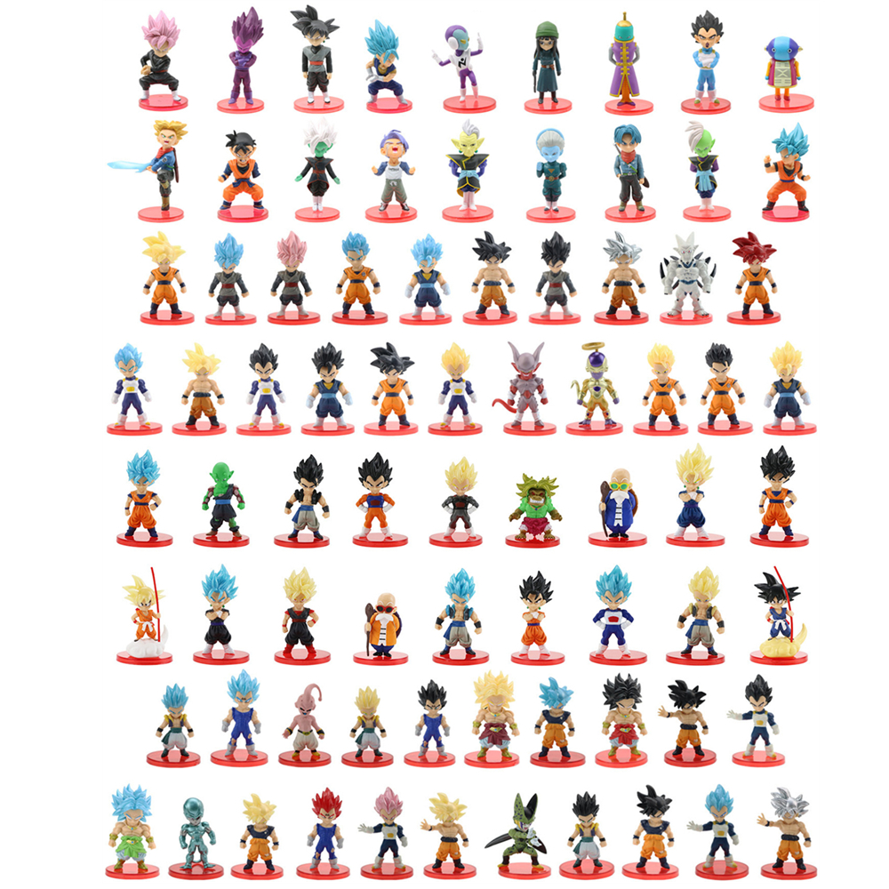 78 Pcs/Lot Dragon Ball Mini Figure Wholesale 18+18+21+21 6-8cm ...