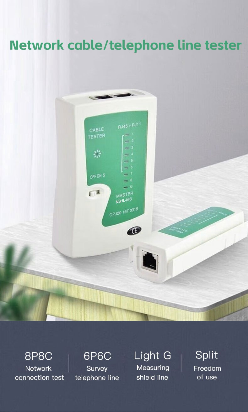 Network Cable Tester RJ45 Ethernet Cable Tester Lan Test Tool For Cat5 ...