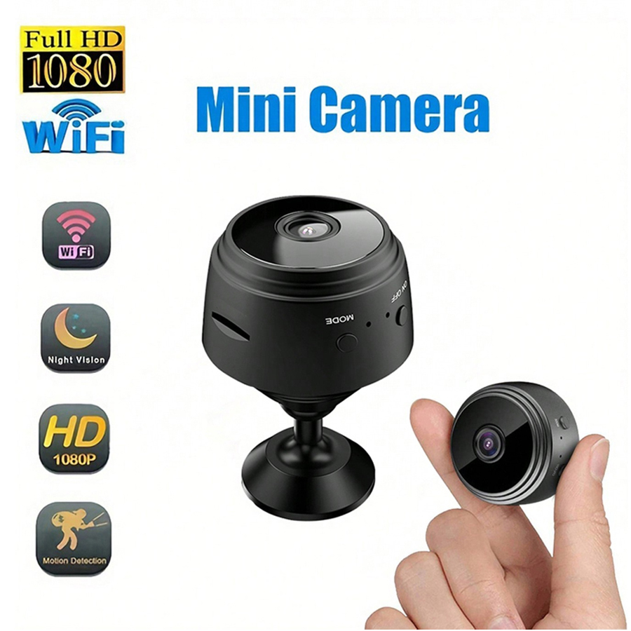 1pcs wireless WiFi hides a small spy camera with night vision and ...