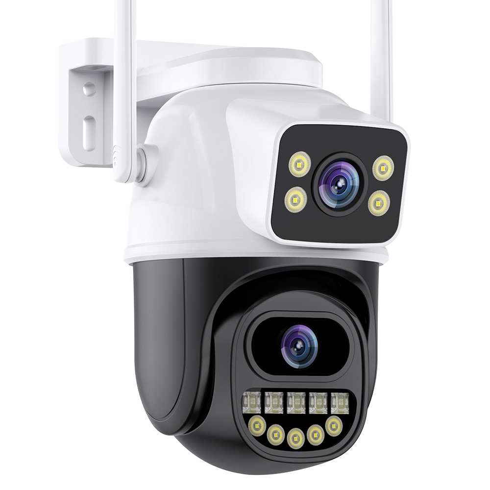 ICSEE IP66 Dual Lens Security Camera Wi-Fi 360° Motion Sensor Night ...