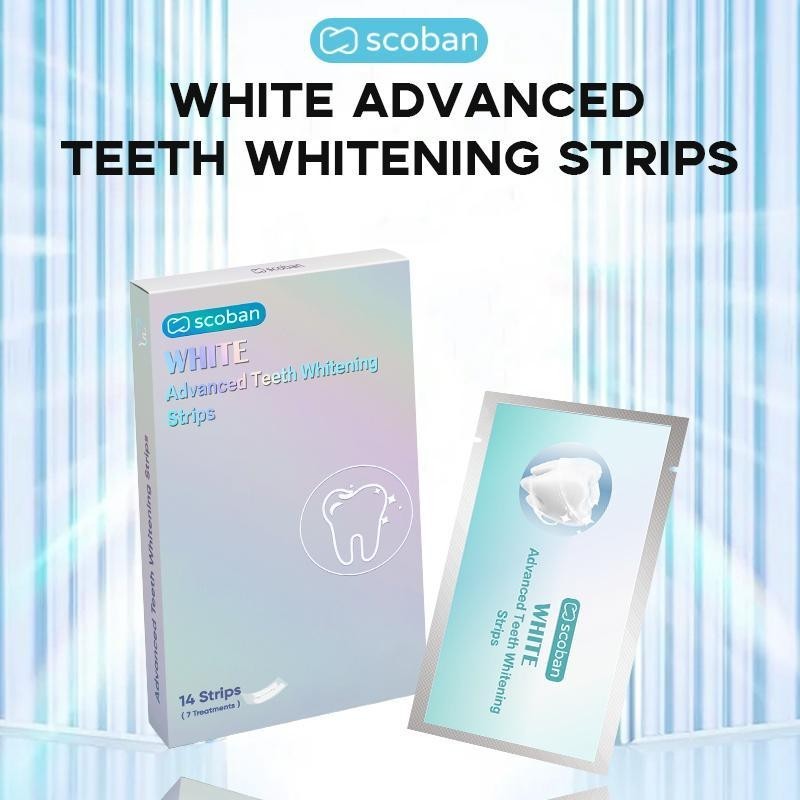 White Gel Teeth Whitening Strips Oral Dental Care Bleaching White Tooth ...