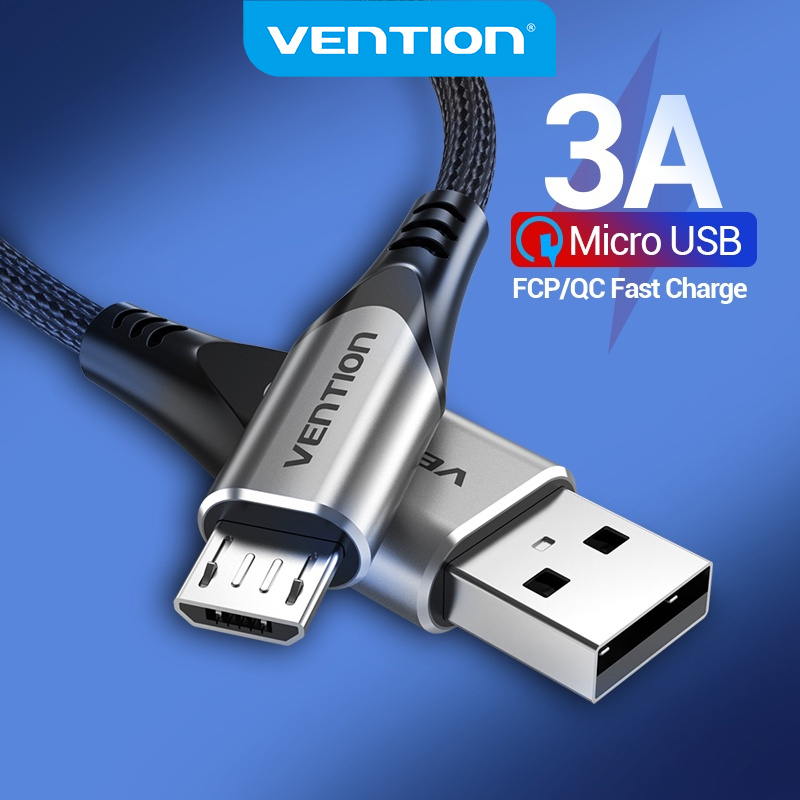 Vention Micro USB Cable 3A Fast Charging & Data Sync Cable Nylon ...