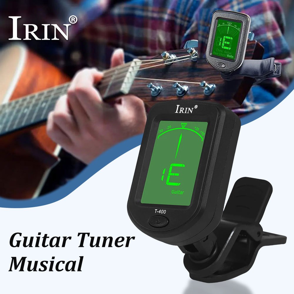 IRIN T-400 Guitar Tuner Clip On Accurate Chromatic Acoustic/Electric ...