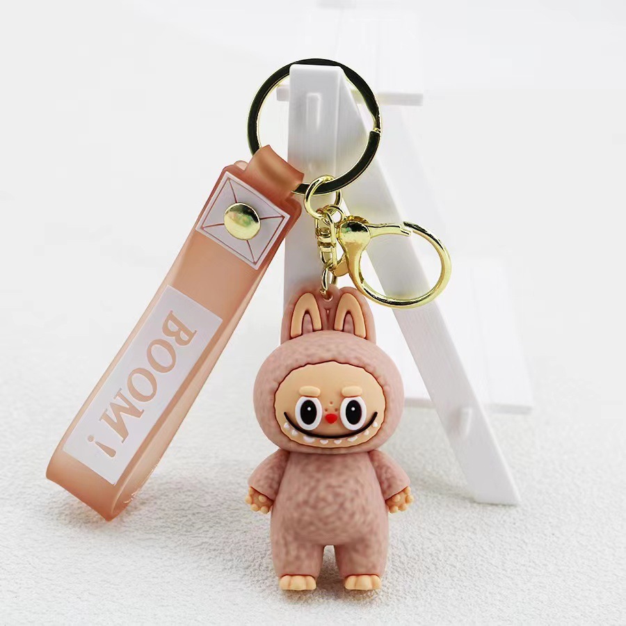 1pc Cartoon labubu Little Sheep Keychain Pendant Cute labubu Silicone ...