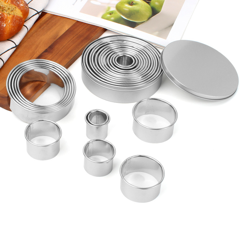 Roundness Model 12-Piece Set Cookie Cutter Mousse Mold 12-Piece Set ...