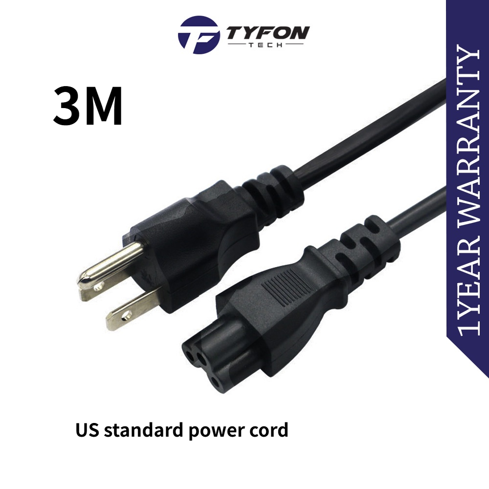 Power Cord 1.45M 3 Prong US Charger Cable for Laptop AC Adapter ...