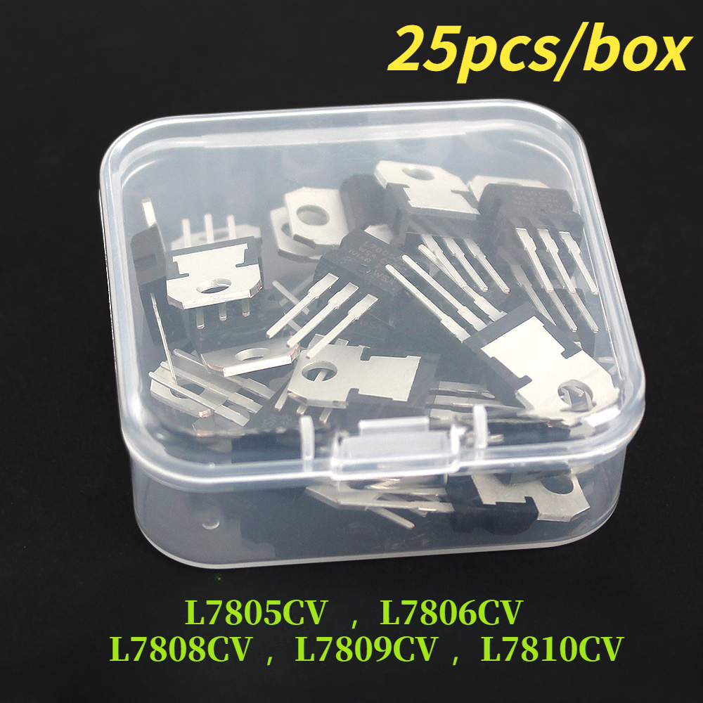 25PCS Voltage Regulator Integrated Circuit L7805CV L7806CV L7808CV ...