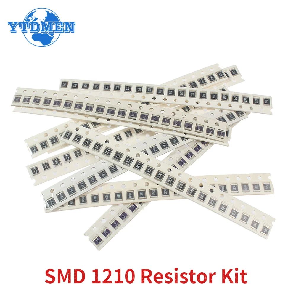 200PCS SMD 1210 Resistor Kit 0.1R~0.82R Resistors 5% High Precision ...