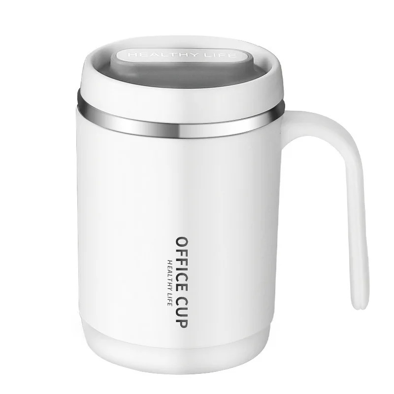 Office Stainless Steel Double-Layer Mug Creative Thermal Insulation ...