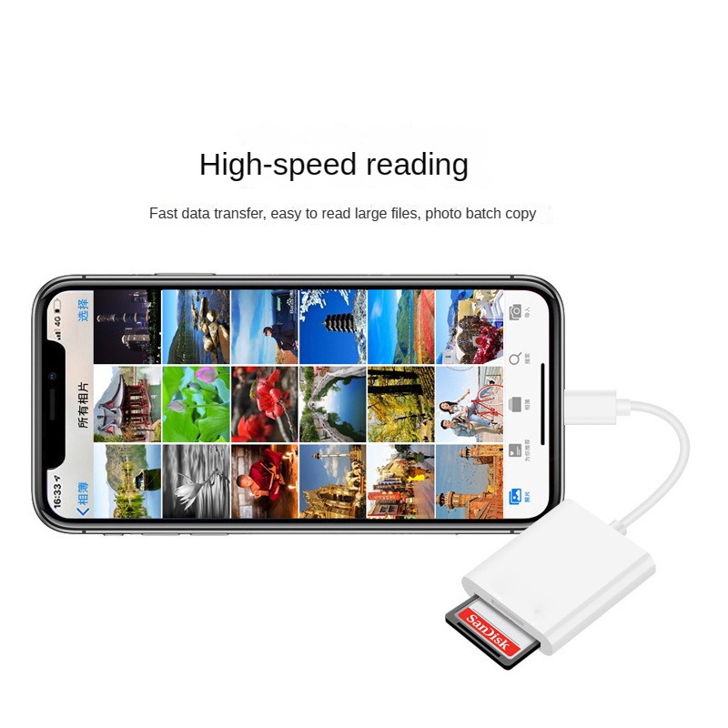 Dual Card Slot Memory Card Reader Supports SD and TF Card Trail Camera ...