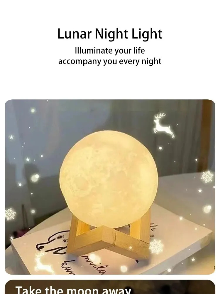 LED Moon & Galaxy Night Light – DIY Design, Ideal Birthday Gift for ...