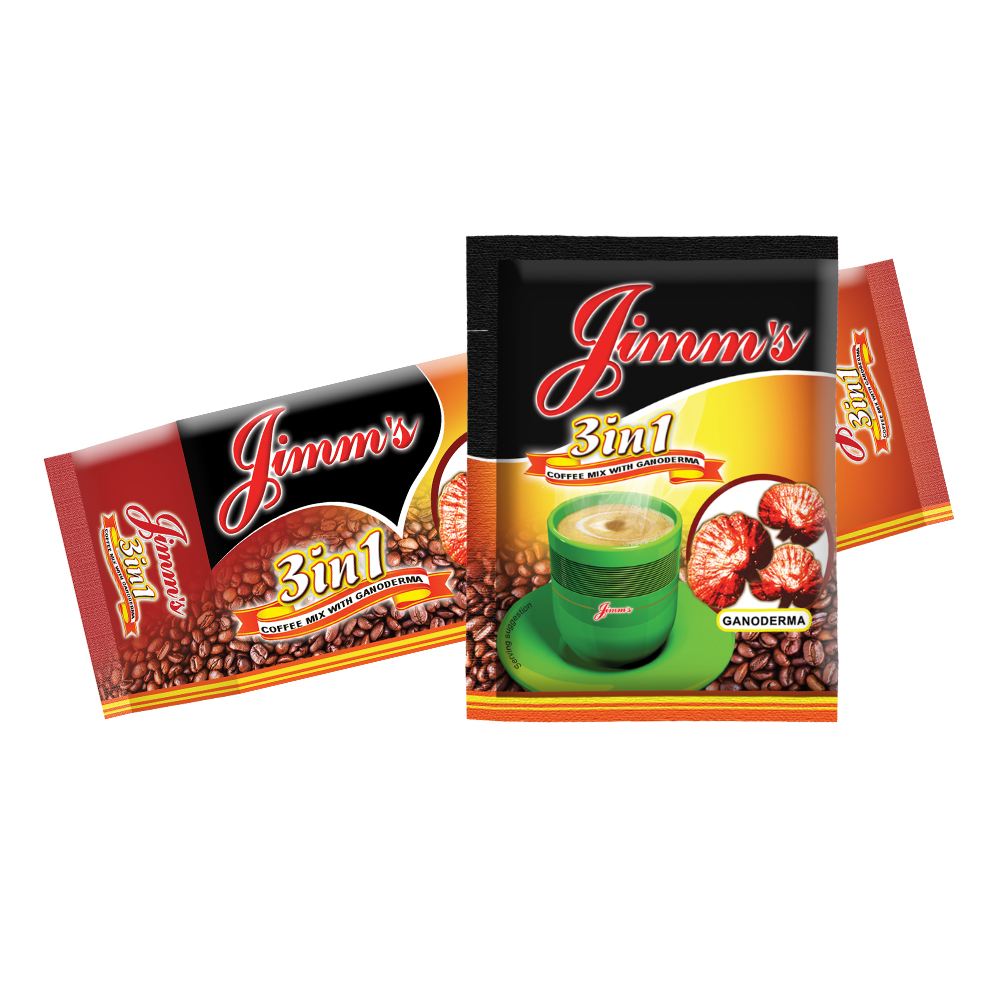 Jimm's Coffee Mix | 3 in 1 Coffee with Ganoderma - 12 sachets of 20g ...