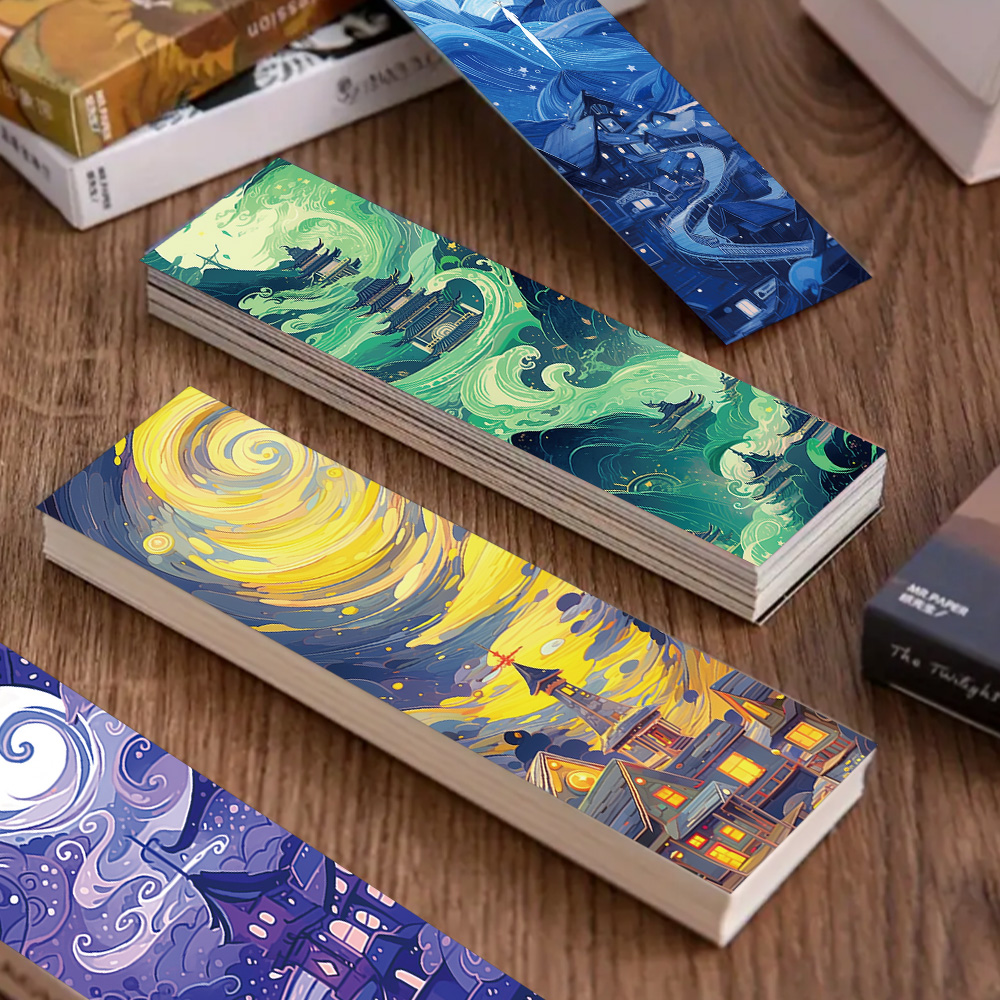 1 pack/30pcs painting bookmarks paper multifu nctional reading ...