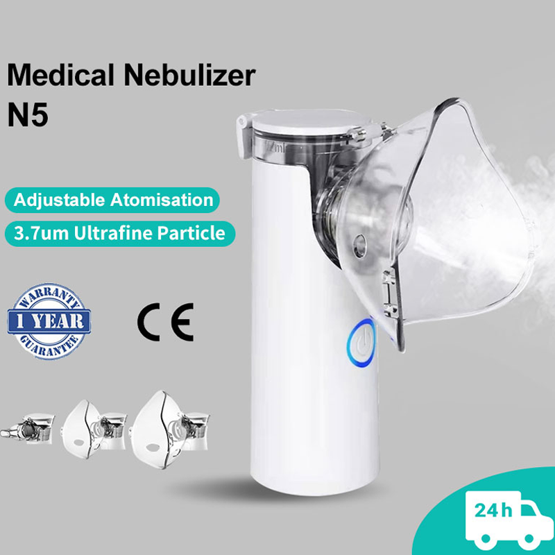 LEOYELV Mini Portable Ultrasonic Nebulizer Low Noise Handheld Medical ...