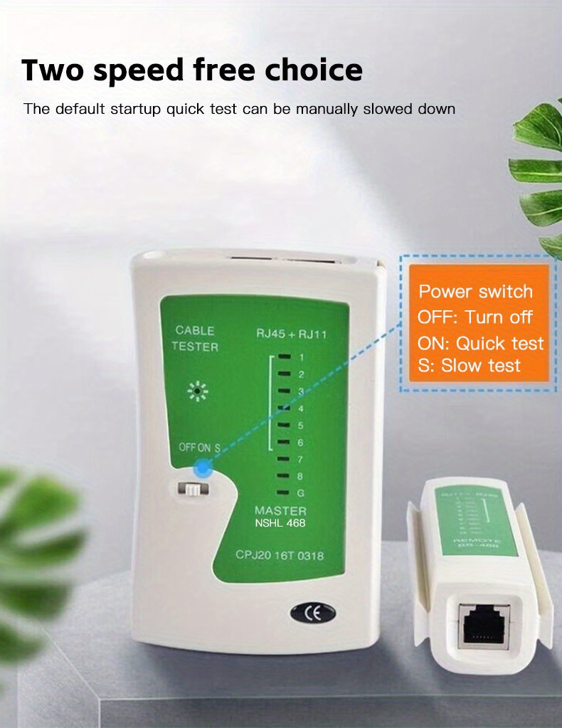 Network Cable Tester RJ45 Ethernet Cable Tester Lan Test Tool For Cat5 ...