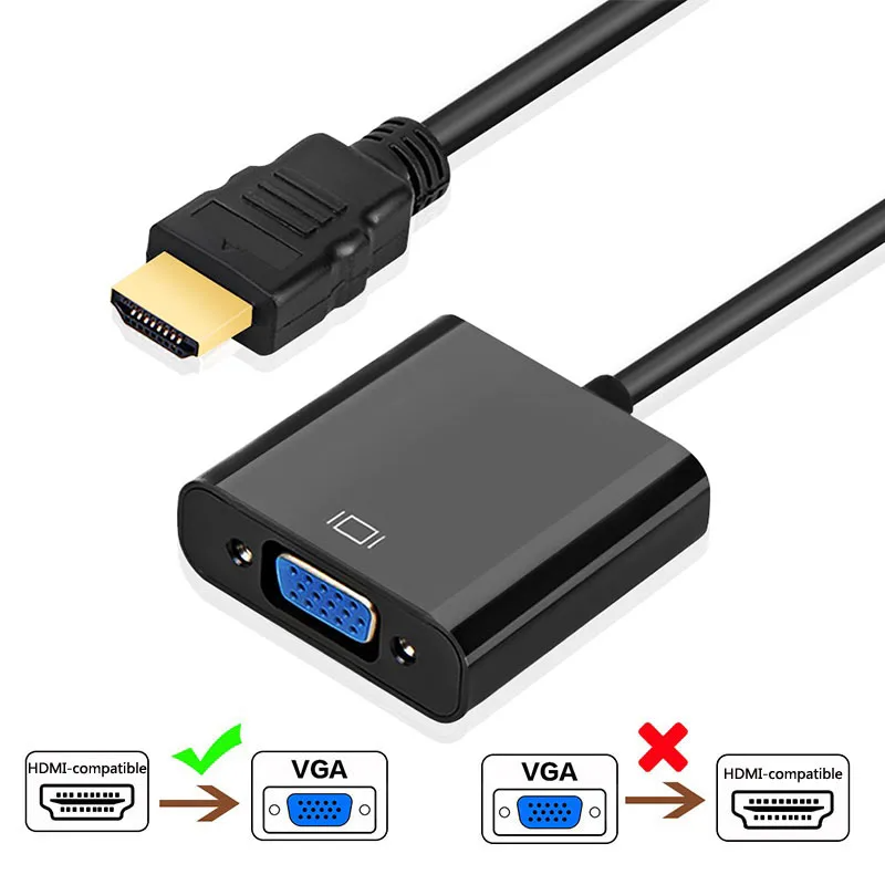 Hdmi To Vga Adapter HDMI To VGA Cable 6 Feet, AUBEAMTO (Male To Male ...