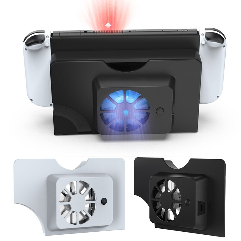 For Nintendo Switch Oled Accessories Cooler Base USB Cooling Fan ...