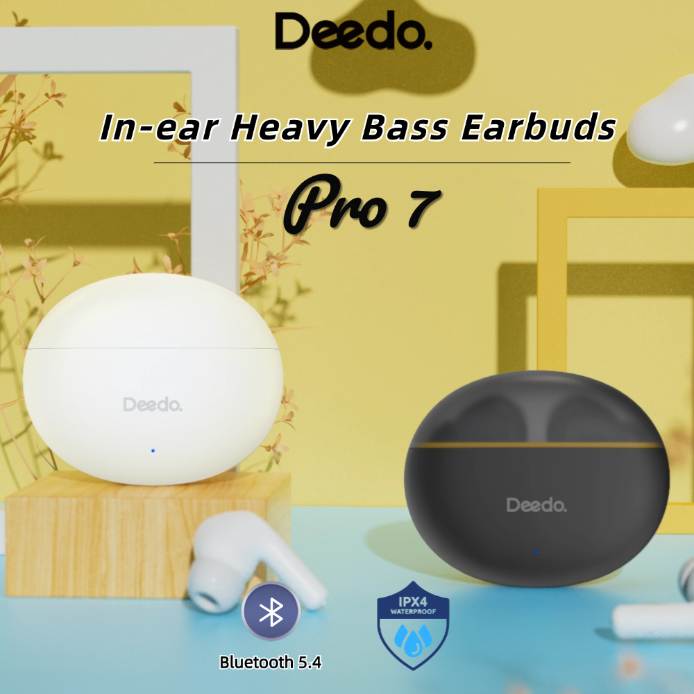 Deedo Wireless Earbuds Pro 7, Portable TWS, IPX4 Waterproof, Long ...