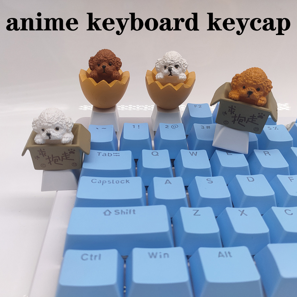 Dog Teddy dog key cap Personality anime Kawaii cartoon custom cute ...