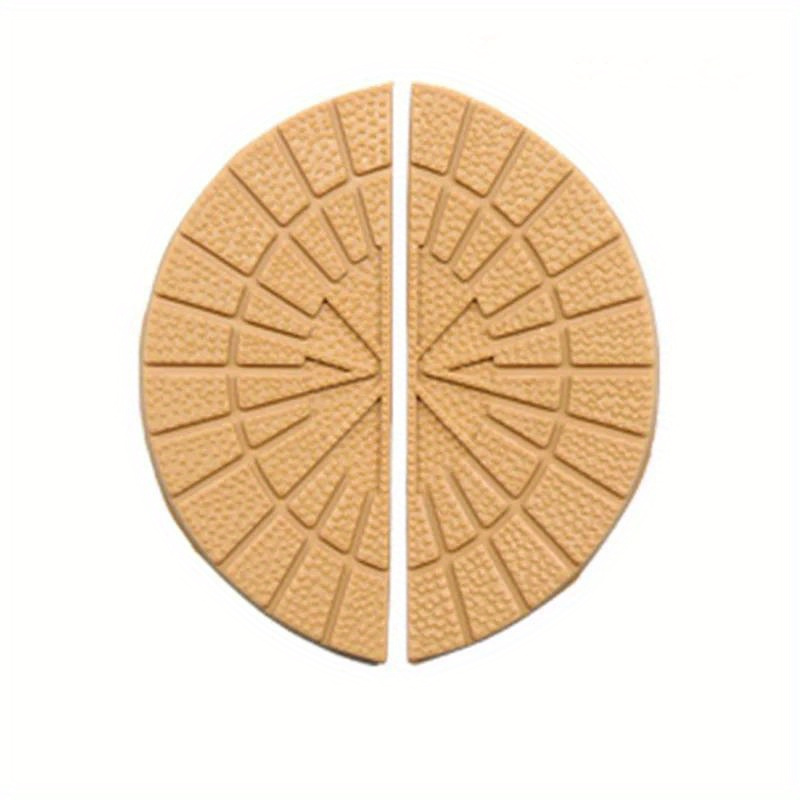 2pcs (1pair) Anti-Slip Heel Insole Rubber Insole Wear-Resistant Outsole ...