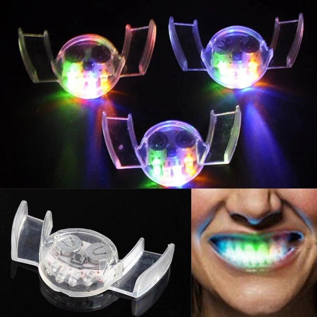 Glow Tooth Funny LED Light Kids Children Light-up Toys Tricky Cosplay ...