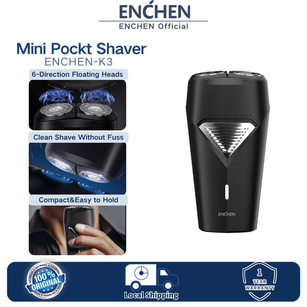 Enchen K3 Electric Shaver for Men | Double Blade Razor with 6D Flex ...