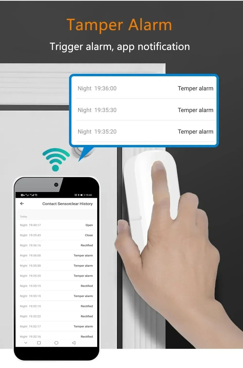 Smart ZigBee Wireless Door and Window Sensor Real-time Alarm for Home ...
